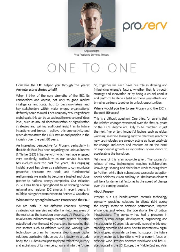 Interview with EIC featuring our VP, Services, Andrew Roger | Proserv